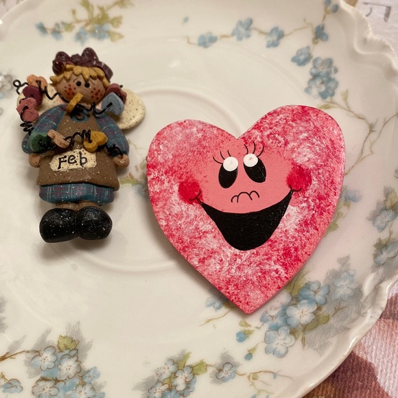 Jewelry | Vintage Lot Of 2 Februaryvalentines Day Whimsical Fun ...